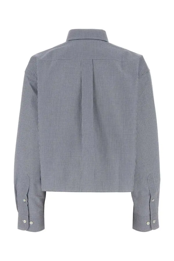 Miu Miu Embroidered Poplin Oversize Shirt