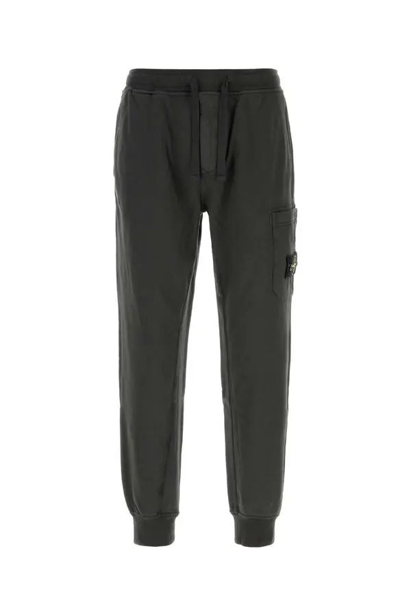 Stone Island Charcoal Cotton Joggers