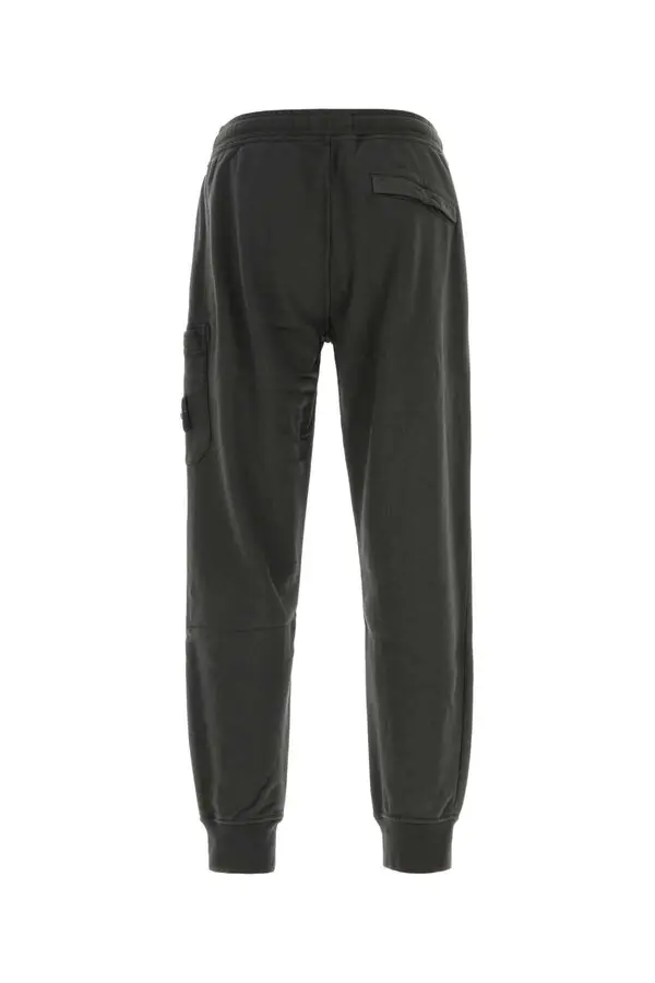 Stone Island Charcoal Cotton Joggers