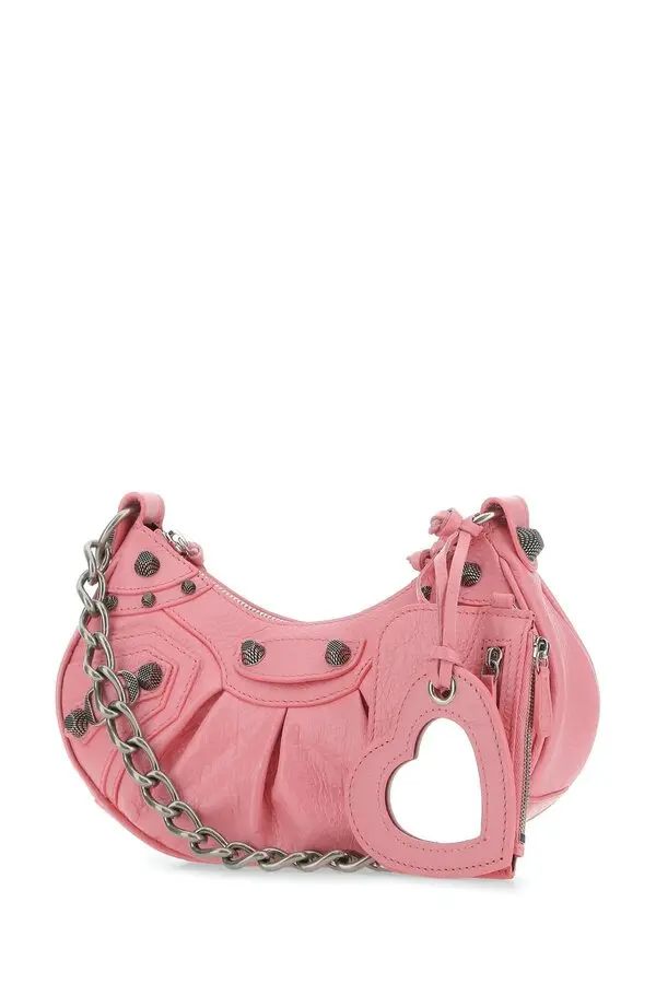 Balenciaga Leather Shoulder Bag - Pink