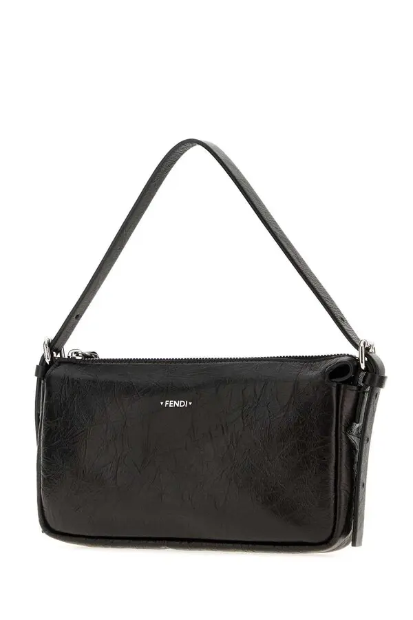 Fendi Leather Mall Handbag