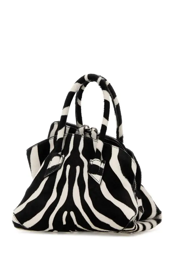 Attico Printed Calf Hair Mini La Passeggiata Handbag - Multicolor