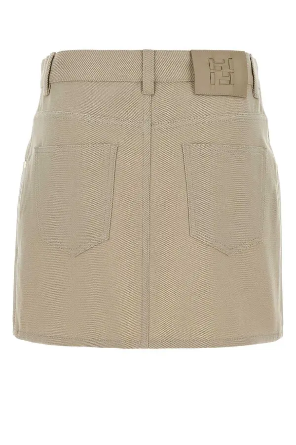 Fendi Beige Drill Mini Skirt