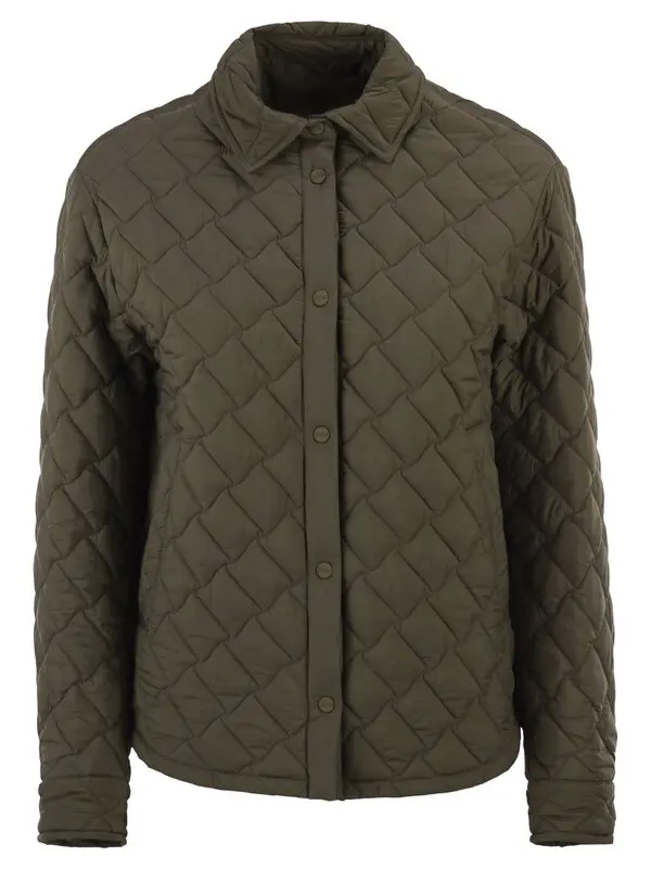 Herno Quilted Shirt Jacket - Green
