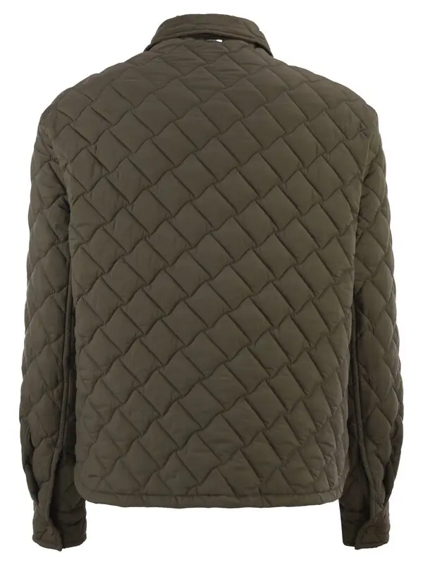 Herno Quilted Shirt Jacket - Green