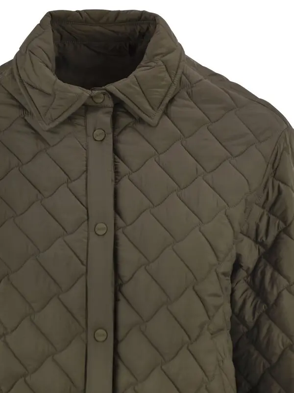 Herno Quilted Shirt Jacket - Green