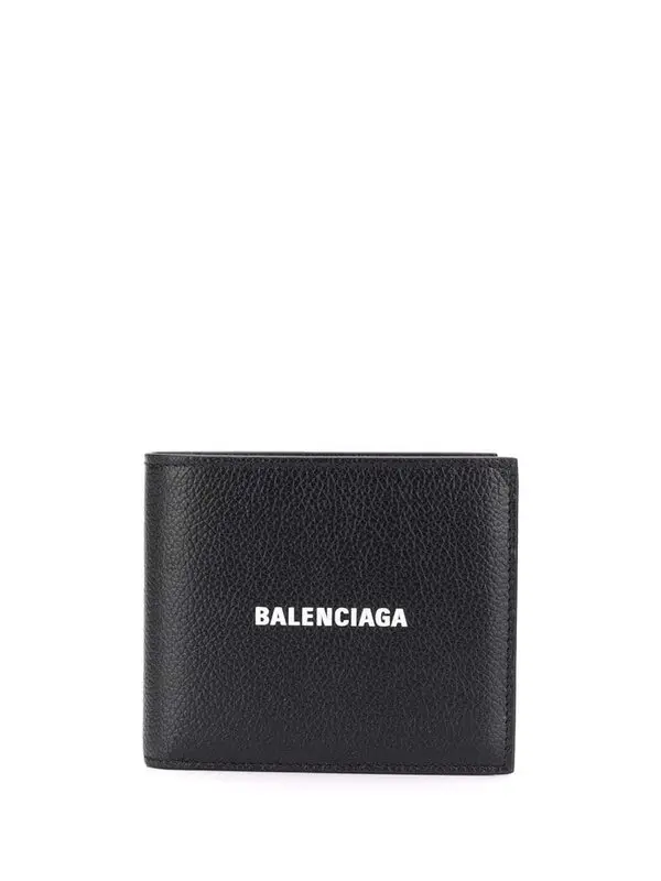 Balenciaga Logo-print Squared Bi-fold Wallet