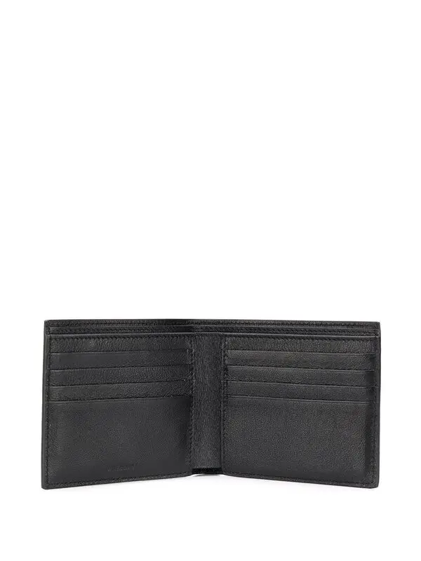 Balenciaga Logo-print Squared Bi-fold Wallet - Black