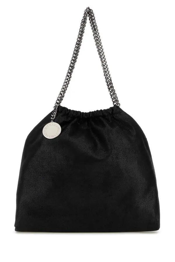 Stella McCartney Shaggy Deer Medium Falabella Shoulder Bag - Black