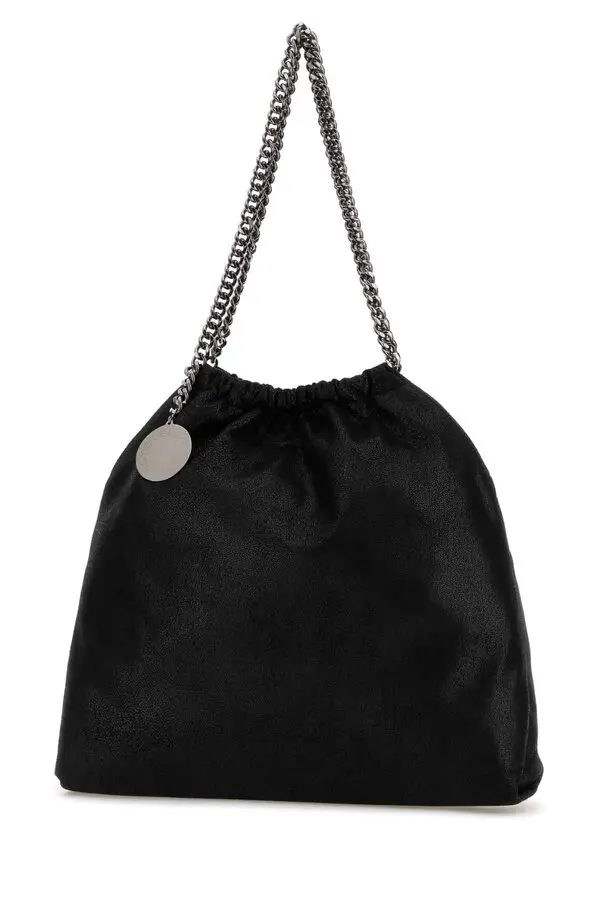 Stella McCartney Shaggy Deer Medium Falabella Shoulder Bag - Black