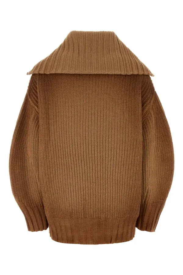 Attico Camel Wool Blend Sweater