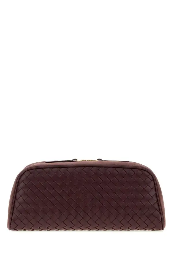 Bottega Veneta Grape Leather Large Nodo Clutch - Purple