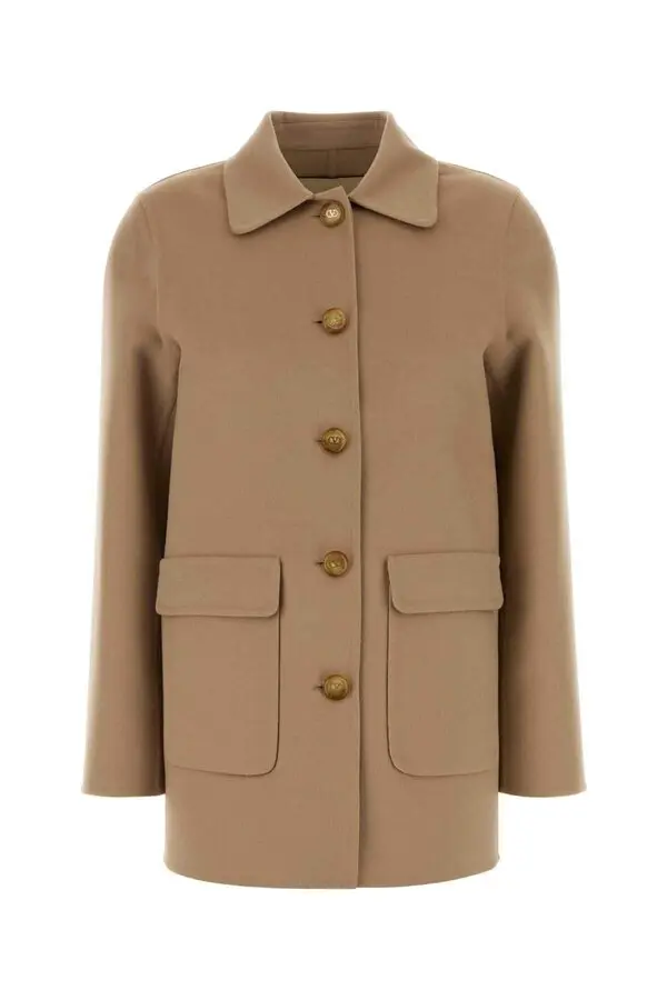 Valentino Garavani Beige Flanel Blazer - Brown