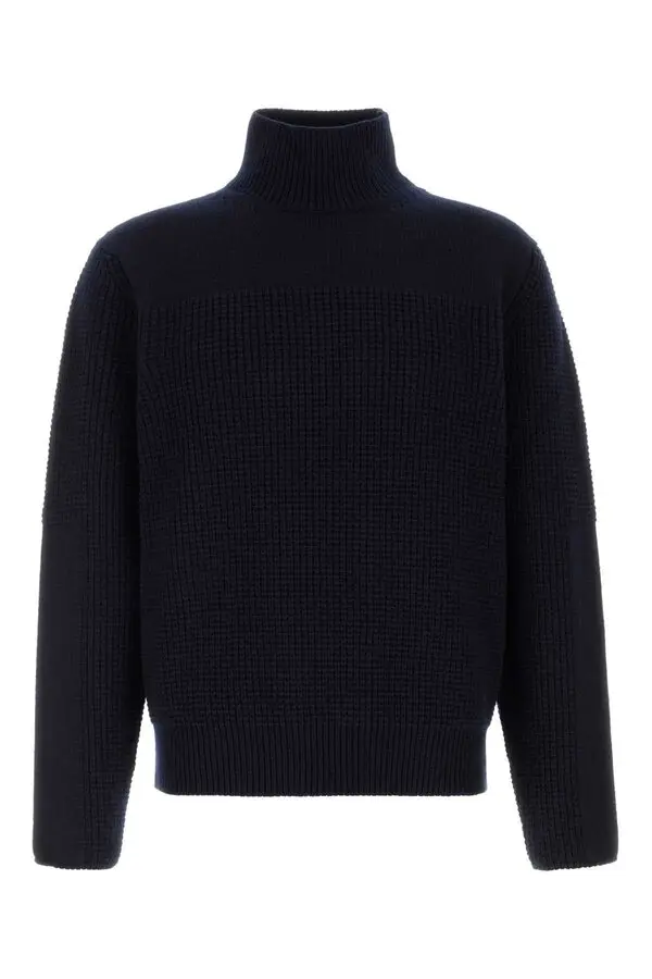 FERRAGAMO Navy Wool Sweater