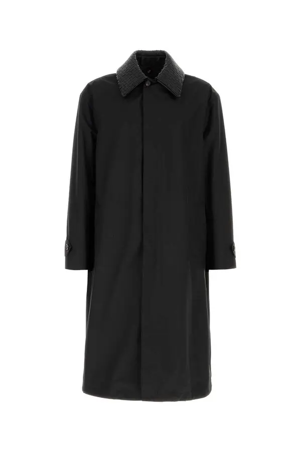 Bottega Veneta Tech Wool Overcoat