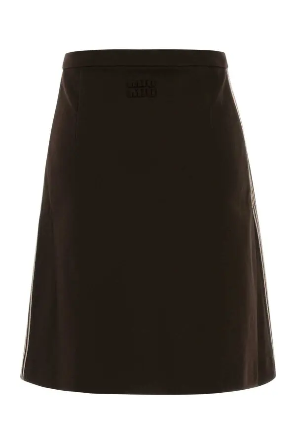 Miu Miu Stretch Viscose Blend Skirt