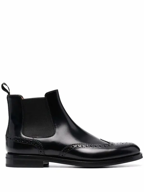 Church's Charlize Brogue-detail Chelsea Boots - Black