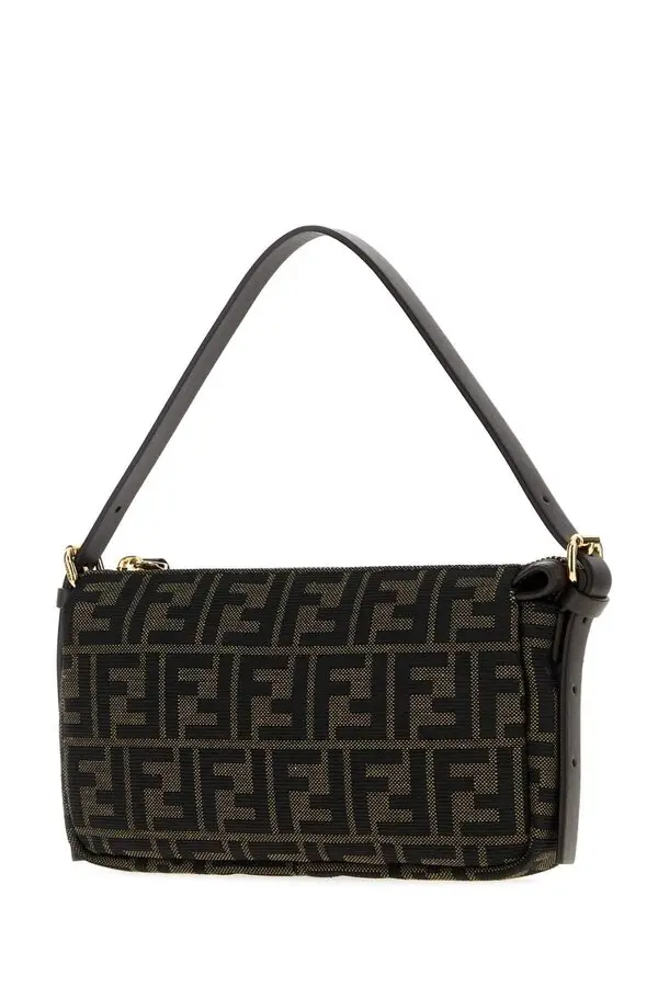 Fendi Embroidered Jacquard Handbag - Multicolor