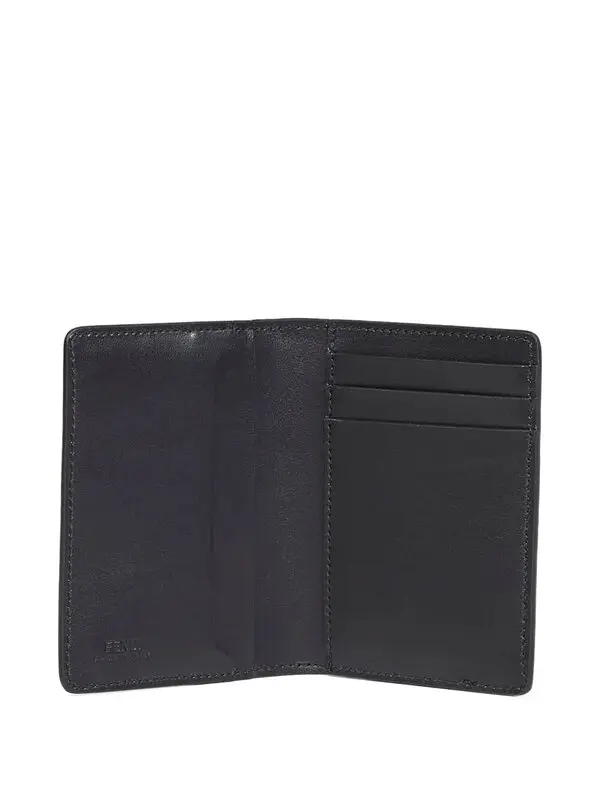 Fendi Ff Squared Leather Card Holder