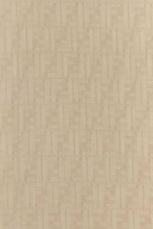 Fendi Dove Grey Wool Blend Scarf - Gray