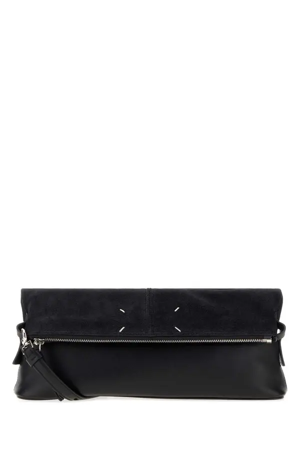 MAISON MARGIELA Leather 5ac Clutch - Black