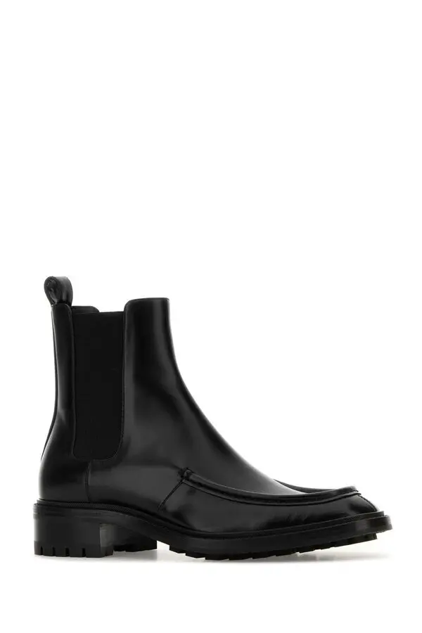 Saint Laurent Leather Chelsea Joe Ankle Boots - Black