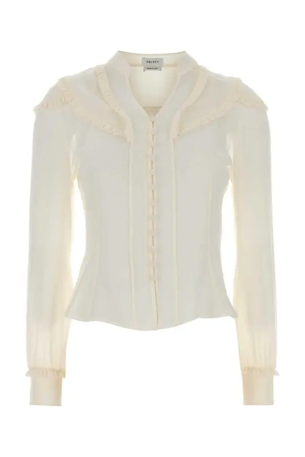 Alexander McQueen Chiffon Shirt - White