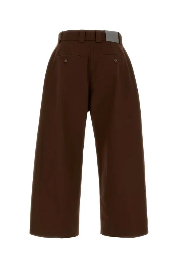 Balenciaga Chocolate Cotton Wide-leg Pant