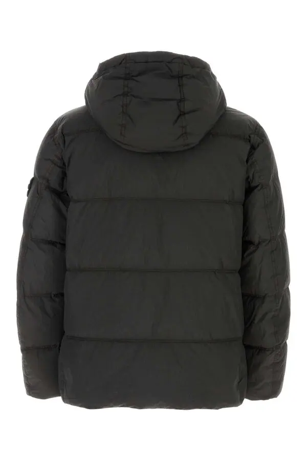 Stone Island Graphite Nylon Down Jacket - Gray