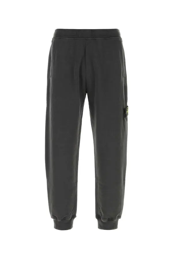Stone Island Charcoal Cotton Joggers