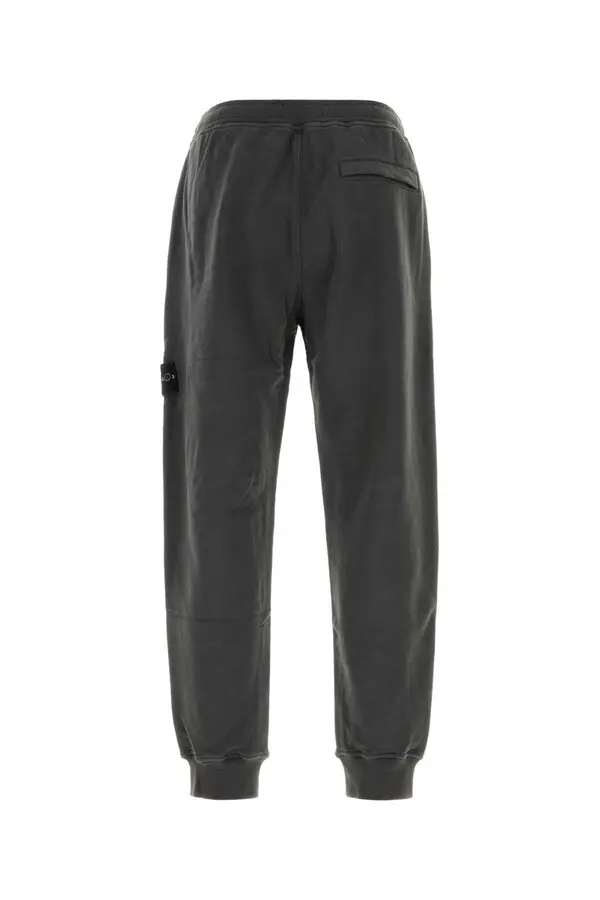 Stone Island Charcoal Cotton Joggers