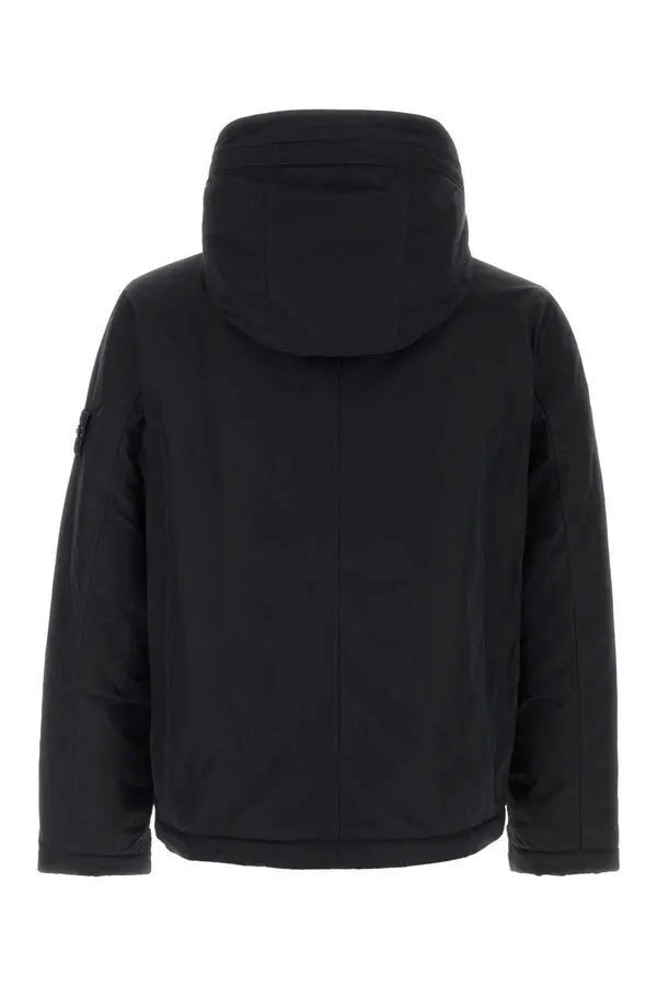 Stone Island Polyester Blend Padded Jacket - Black