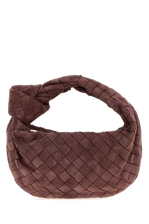 Bottega Veneta Grape Suede Mini Jodie Handbag - Purple
