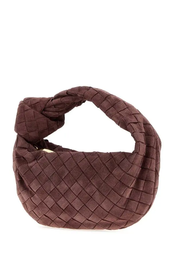 Bottega Veneta Grape Suede Mini Jodie Handbag