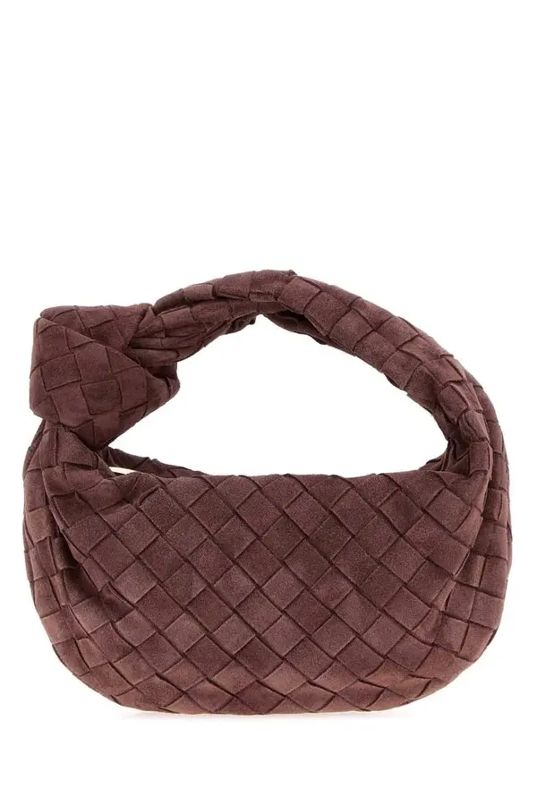 Bottega Veneta Grape Suede Mini Jodie Handbag - Purple