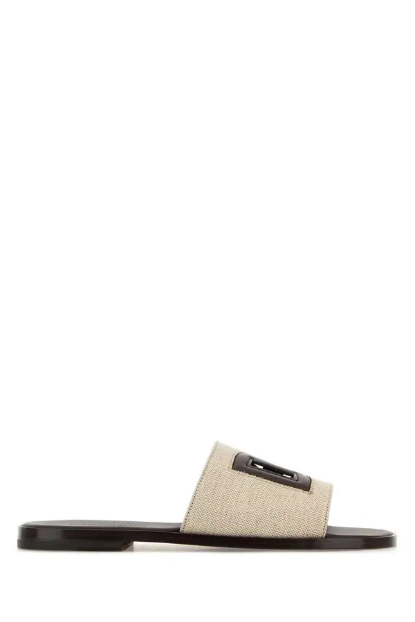 Dolce & Gabbana Two-tone Canvas Slippers