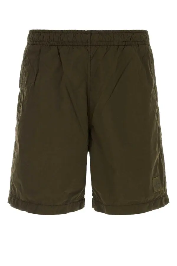 Stone Island Nylon Bermuda Shorts - Green