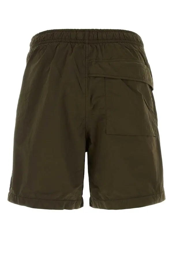 Stone Island Nylon Bermuda Shorts - Green