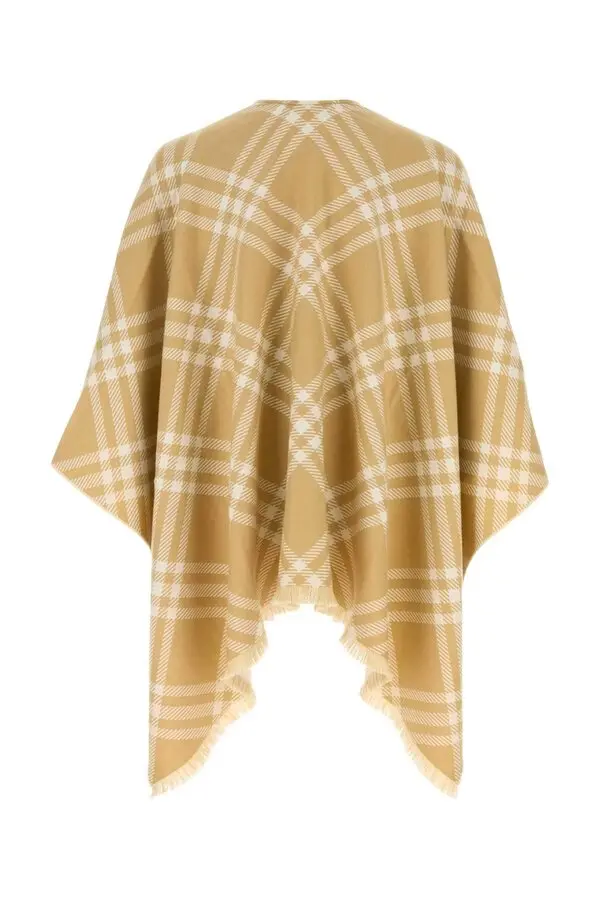 Burberry Embroidered Wool Blend Cape - Multicolor