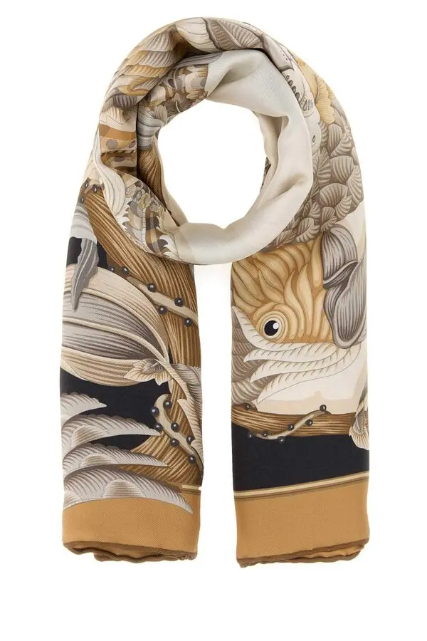 FERRAGAMO Printed Silk Foulard - Multicolor