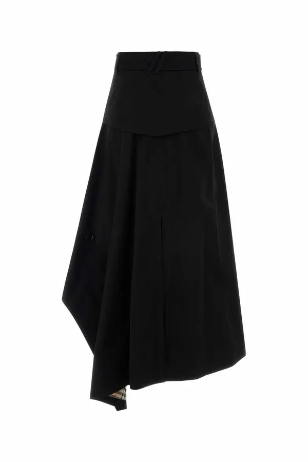 Burberry Gabardine Skirt - Black