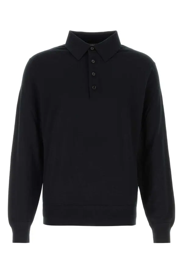 TOM FORD Wool Polo - Black