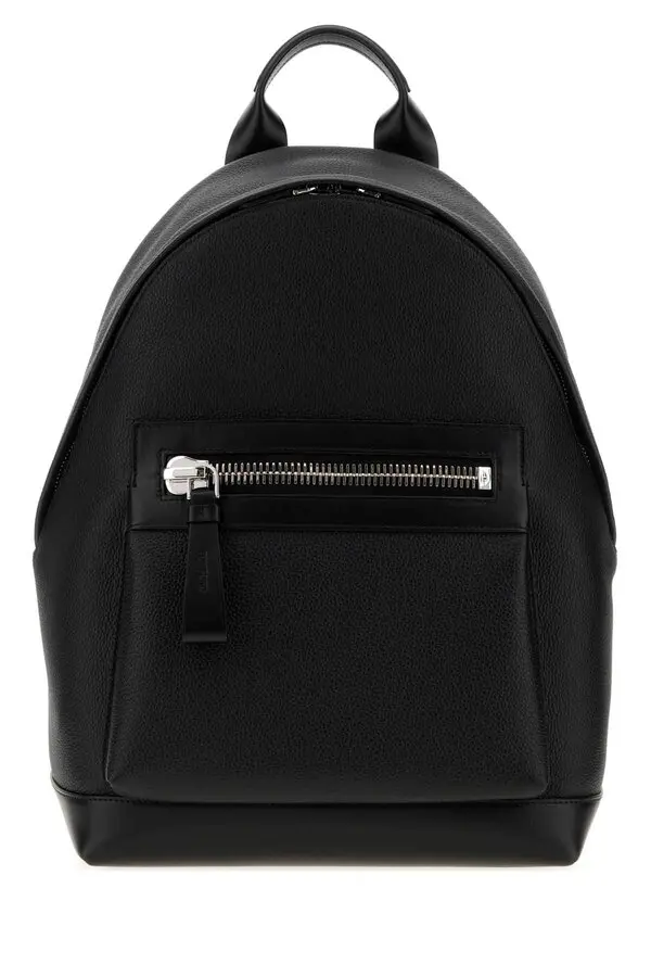 TOM FORD Leather Backpack - Black