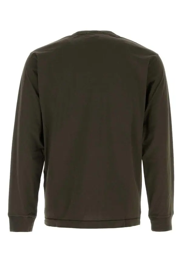 Stone Island Khaki Cotton T-shirt