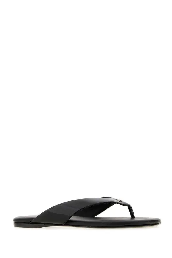 COURREGES Vinyl Souliers Thong Slippers - Black