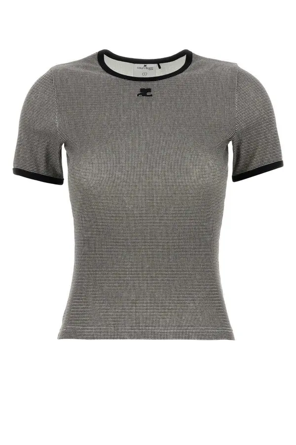 COURREGES Printed Jersey T-shirt - Multicolor
