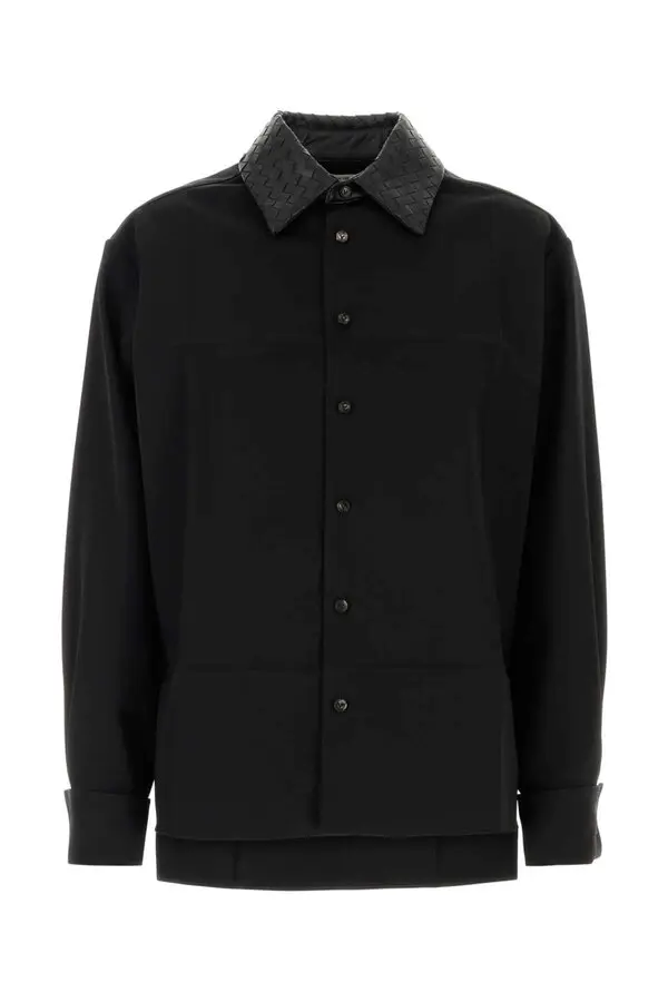 Bottega Veneta Wool Shirt - Black