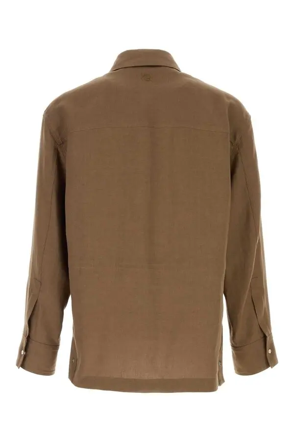 Fendi Linen Shirt - Brown