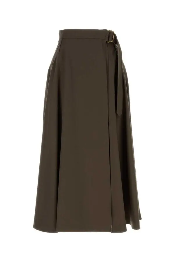 Burberry Wool Skirt - Brown