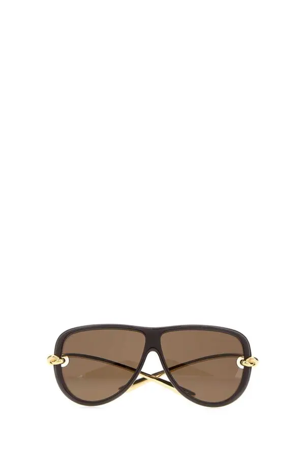 Bottega Veneta Acetate Knot Sunglasses - Brown